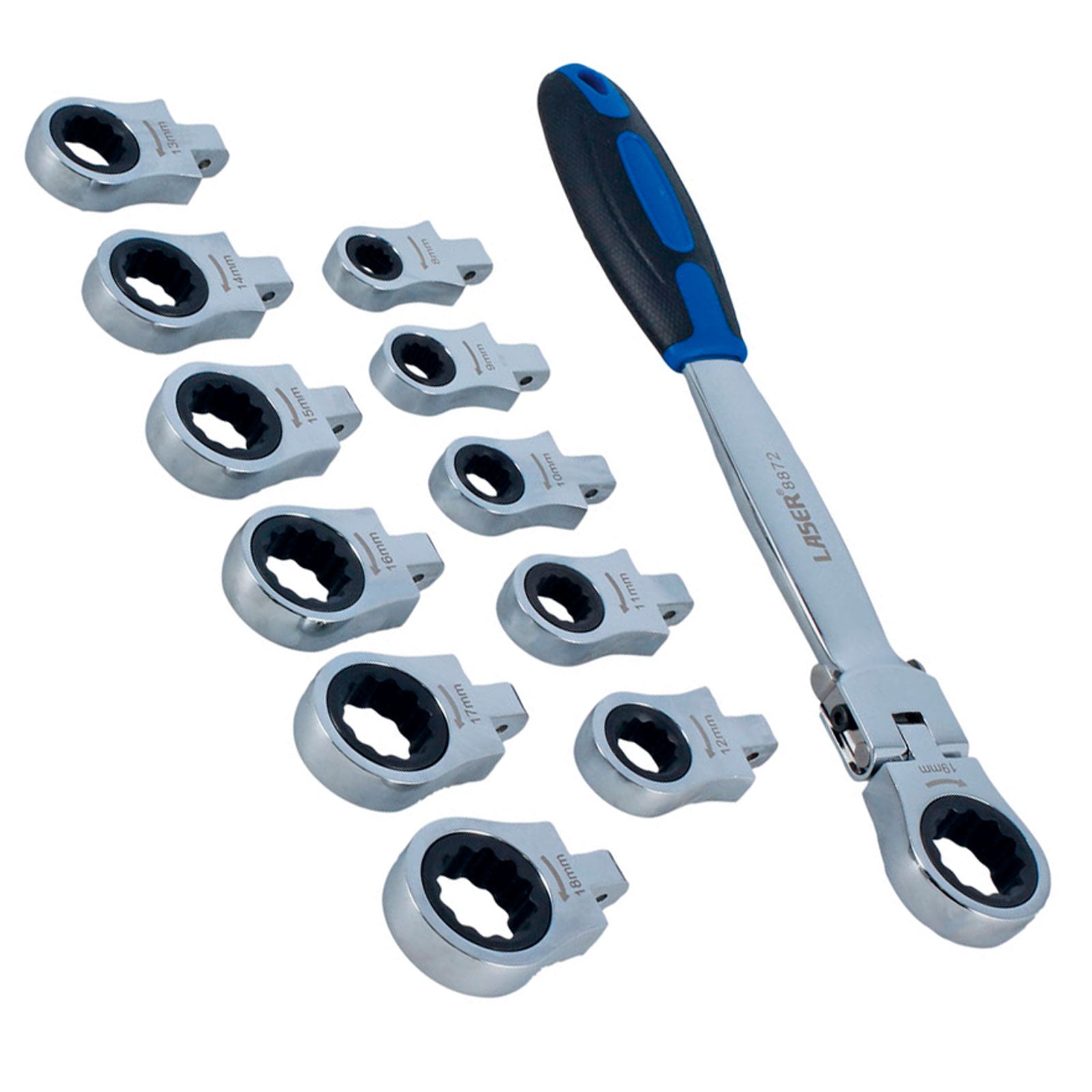 Multi Head Ratchet Spanner Set